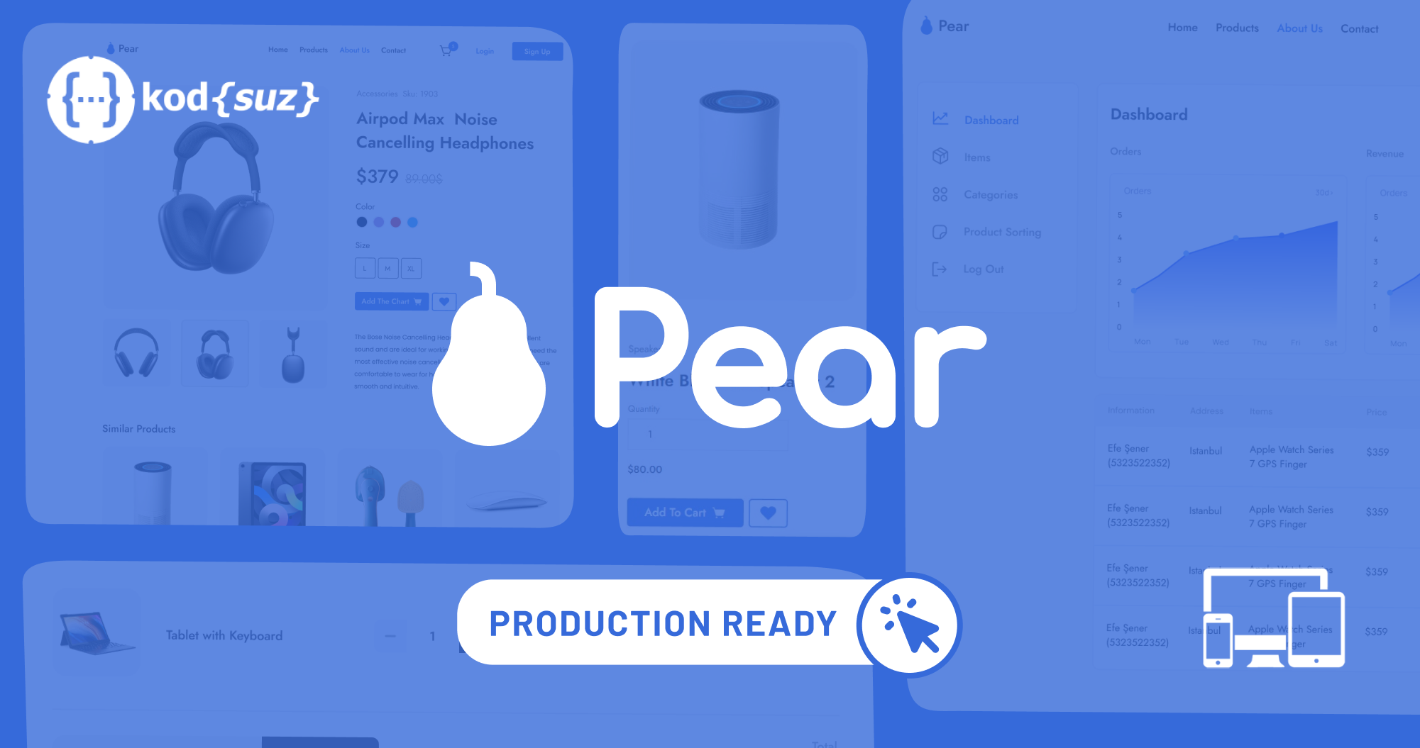 Pear - Modern E-commerce Template | Bubble
